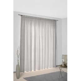 Vorhang WIRTH, B:132cm H:145cm, braun, Jacquard, Baumwolle, Polyester, Wohnzimmer, Gardinen, "Telfort"