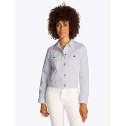 Tommy Hilfiger Damen Jeansjacke "DNM SLIM JACKET WHITE", wei&szlig;, Gr. 36, unifarben, Denim/Jeans, Obermaterial: 99% Baumwolle, 1% Elasthan, Jacken, mit