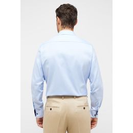 Eterna Herren Langarmhemd "MODERN FIT", blau, Gr. 40, Twill, 100% Baumwolle, Hemden, NON IRON (b&uuml;gelfrei)