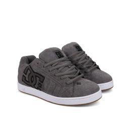 DC Shoes Herren Sneaker "Net Se", Gr. 10, grau, 92.3% Leder, 7.7% Polyester, Schuhe