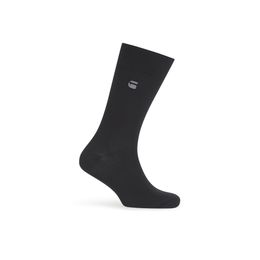 G-Star Raw G-STAR Herren Socken "SAGE, 3 PACK SOCKS", Gr. 40, schwarz, Baumwollmischung, unifarben, Socken, unifarben mit Logostickerei
