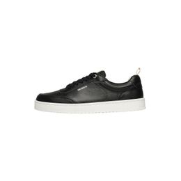 N91 Herren Sneaker "Court M AB Herrensneaker", Gr. 41, schwarz, Leder, Schuhe, Turnschuh Leder handgefertigt, sportlicher Freizeitschuh Herren