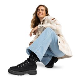 Roxy Damen Stiefel "Chloe Kim Logger", Gr. 8,5, schwarz, Obermaterial: 95% synthetisches PU, 5% Metall / Futter: 100% Polyester-Textil / Au&szlig;ensohle: