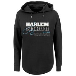 F4NT4STIC Damen Kapuzenpullover "Harlem OVERSIZE HOODIE", schwarz, Gr. M, Obermaterial: 100% Baumwolle, Pullover, Print