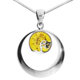OSTSEE-SCHMUCK Damen Kette mit Anh&auml;nger "OSTSEE-SCHMUCK Kette mit Anh&auml;nger Windfl&uuml;chter 30 mm", 42cm, Silber 925 (Sterlingsilber), L: 42, silber,