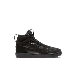Nike Sportswear M&auml;dchen Sneaker "Court Borough Mid 2 (PS)", Gr. 28,5, schwarz, Leder, Schuhe, Design auf den Spuren des Air Force 1