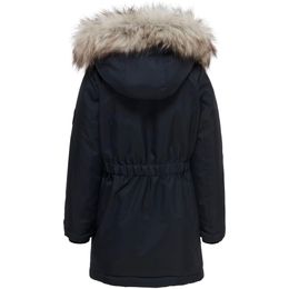 KIDS Only M&auml;dchen Winterjacke "KOGIRIS FUR PARKA OTW", blau, Gr. 152, unifarben, Web, Obermaterial: 100% Polyester, Jacken