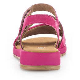 Gabor Damen Sandalette "RHODOS", Gr. 37, pink, Ziegenveloursleder, unifarben, Schuhe, Sommerschuh, Sandale, Keilabsatz, aus der TV-Werbung, Weite G