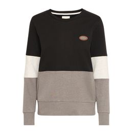 oxmo Damen Longpullover "Sweatshirt OXTrine", schwarz, Gr. S, Obermaterial: 60% Baumwolle CO. 40% Polyester PES., Sweatshirts