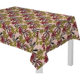 Tischdecke Adam, B:190cm L:130cm, bunt, Bio-Baumwolle, Tischdecken, "Jungle", aus 100% Bio-Baumwolle