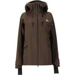 SOS Damen Skijacke "Kula", braun, Gr. XL, unifarben, 84% Polyamid, 16% Elasthan, Jacken, mit wasserdichter Membran