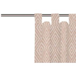Vorhang WIRTH, B:132cm H:245cm, orange, Jacquard, Baumwolle, Polyester, Wohnzimmer, Gardinen, "Telfort"