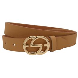 AnnaMatoni Damen Lederg&uuml;rtel "AnnaMatoni Lederg&uuml;rtel Ena Lederg&uuml;rtel Ena", beige, Gr. 100, 100% Leder, G&uuml;rtel
