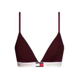 Damen Bralette-BH "RP TRIANGLE (EXT. SIZE)", Tommy Hilfiger Underwear, Gr. XL, rot, Jersey, Obermaterial: 90% Baumwolle, 10% Elasthan, unifarben mit