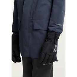 Jack Wolfskin M&auml;dchen Skihandschuhe "EASY ZIP GLOVE K"schwarz, Gr. 116, Oberstoff: 100% POLYESTER; Kontrastmaterial 1: 100% POLYESTER; F&uuml;llung 1: