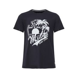 Blend Herren Rundhalsshirt "Rundhalsshirt BHPerry", blau, Gr. M, Obermaterial: 100% Baumwolle CO., Shirts