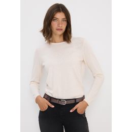 Cecil Damen Ledergürtelshiny taupe foil leather, Gr. 95, glänzend, Stoff, 100% Leder, Gürtel, mit silberner Schnalle