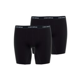 Ceceba Herren Boxershorts "Boxershort Shorts 2er Pack", Gr. L, schwarz, Obermaterial: 95% Baumwolle CO. 5% Elasthan EL., Unterhosen