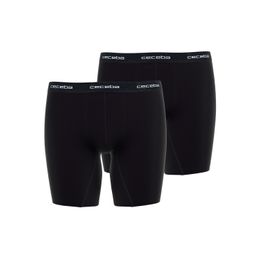 Ceceba Herren Boxershorts "Boxershort Shorts 2er Pack", Gr. L, schwarz, Obermaterial: 95% Baumwolle CO. 5% Elasthan EL., Unterhosen