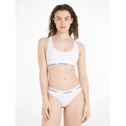 Damen Bralette "Modern Cotton", Calvin Klein Underwear, Gr. XL, wei&szlig;, Jersey, Obermaterial: 53% Baumwolle, 35% Modal, 12% Elasthan, unifarben, Basic,