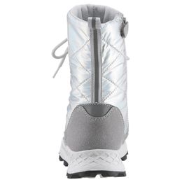 Richter Damen Winterstiefel "Venture WMS: Weite weit", Gr. 39, silber, Nylon, Textil, gl&auml;nzend, Schuhe, Klettstiefel, Snowboots, Schn&uuml;rstiefel mit