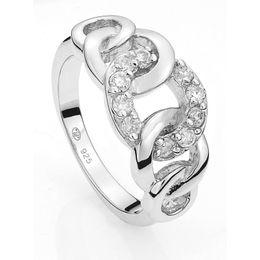 Lady Damen Fingerring, 18, Silber 925 (Sterlingsilber), silber, Silber 925 (Sterlingsilber), Fingerringe