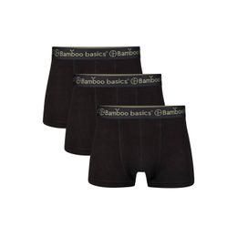 Bamboo basics Herren Boxershorts "Boxershort LIAM 3er Pack", Gr. M, schwarz, Obermaterial: 68% Viskose CV. 28% Baumwolle CO. 4% Elasthan EL.,