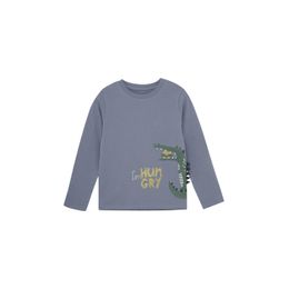 Minymo Jungen Sweater "Sweater MIT-shirt LS", grau, Gr. 140, Obermaterial: 95% Baumwolle CO. 5% Elasthan EL., Sweatshirts