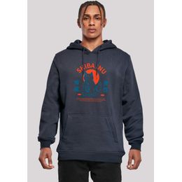 F4NT4STIC Herren Kapuzenpullover "Japanischer Shiba Inu Hund", blau, Gr. S, Obermaterial: 65% Baumwolle, 35% Polyester, Pullover, Premium Qualit&auml;t