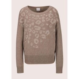 Madeleine Mode MADELEINE Damen Longpullover "Pullover Kurzer Intarsien-Pullover mit Glanz-Effekt", bunt, Gr. 40, Obermaterial: 32% Polyacryl PAN. 27% Polyamid PA.