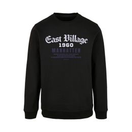 F4NT4STIC Herren Kapuzenpullover "East Village Manhatten CREW", schwarz, Gr. XS, Obermaterial: 50% Baumwolle, 50% Polyester, Pullover, Print