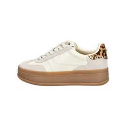 Steve Madden Damen Plateausneaker "Steve Madden Sneaker Leder", Gr. 40, wei&szlig;, Leder, Schuhe