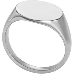 Fossil Damen Fingerring "Schmuck Edelstahl Signet Ring All Stacked Up", 20,5, Edelstahl, silber, Edelstahl, Fingerringe