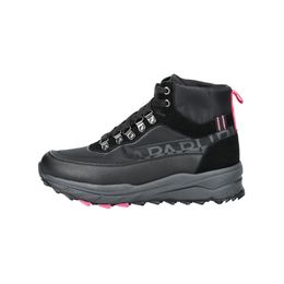 Napapijri Damen Schn&uuml;rstiefelette "Napapijri Stiefelette Veloursleder/Textil", Gr. 37, schwarz, Textil, Veloursleder, Schuhe