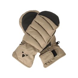 WHISTLER Damen F&auml;ustlinge "Xander"braun, Gr. 7, kariert, unifarben, 100% Polyester, Handschuhe, mit wind -und wasserdichter Funktionsmembran
