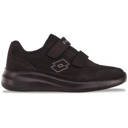 Lotto Kinder Sneaker, Gr. 32, schwarz, Kunstfaser, Synthetik, unifarben, Schuhe, - besonders leicht & bequem