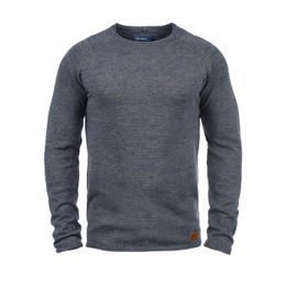Blend Herren Strickfleece-Pullover "Strickpullover BHDan", blau, Gr. M, Obermaterial: 50% Baumwolle CO. 50% Polyacryl PAN., Pullover
