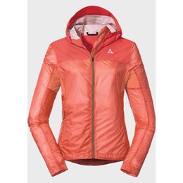 Sch&ouml;ffel SCH&Ouml;FFEL Damen Outdoorjacke "Hybrid Jkt Flow Trail L", rosa, Gr. 46, Oberstoff : Aussenmaterial: 100% Nylon (Membran: Polyurethan) Oberstoff