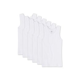 Sanetta M&auml;dchen Unterhemd "Unterhemd 6er Pack", Gr. 104, wei&szlig;, Obermaterial: 100% Baumwolle CO., Unterhemden