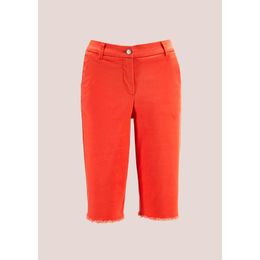 Madeleine Mode MADELEINE Damen Palazzohose "Bermuda Bermuda mit Fransen", orange, Gr. 40, Obermaterial: 71% Baumwolle CO. 20% Lyocell CLY. 6% Polyester PES. 3%