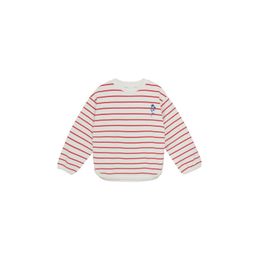 Minymo M&auml;dchen Sweater "Sweater MISweatshirt LS Y/D", rot, Gr. 116, Obermaterial: 95% Baumwolle CO. 5% Elasthan EL., Sweatshirts