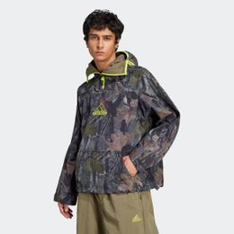 Herren Sommerjacke "CAMO JACKET Q1", gr&uuml;n, Gr. M, adidas originals, Obermaterial: 100% Polyamid, Jacken
