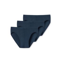 Herren Slip "Slip UNCOVER Cotton 3PACK Supermini 3er Pack", uncover by Schiesser, Gr. XXL, blau, Obermaterial: 95% Baumwolle CO. 5% Elasthan EL.,