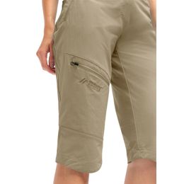 Maier Sports Damen Outdoorhose "Inara slim Capri Vario", beige, Gr. 46, 90% Polyamid, 10% Elasthan, Hosen, Damen Wanderhose, elastische Funktionshose