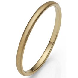 Firetti Damen Trauring "Schmuck Geschenk Gold 375 Hochzeit Ehering "LIEBE"", 56, ohne Brillant, Gelbgold 375, 2mm, gold, Gelbgold 375, Fingerringe,