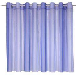 Gardine WIRTH, B:450cm H:245cm, blau, Polyester, Wohnzimmer, Gardinen, "Eloise", Store