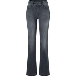 MAC Damen Bootcut-Jeans "BOOT", grau, Gr. 36, Denim/Jeans, Obermaterial: 89% Baumwolle, 8% Polyester, 3% Elasthan, Jeans, im Five-Pocket Style