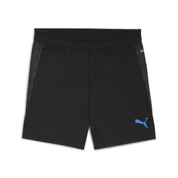 Puma M&auml;dchen Sporthose "individualCUP Fu&szlig;ball Trainingsshorts Jugendliche", wei&szlig;, Gr. 152, bedruckt, Obermaterial: 100% Polyester; Taschenfutter: