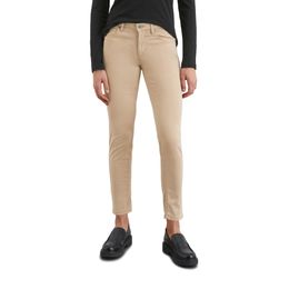 Marc O'Polo MARC O'POLO Damen 5-Pocket-Hose "aus Lyocell-Baumwolle-Mix", beige, Gr. 33, unifarben, Obermaterial: 64% Lyocell, 32% Baumwolle, 4% Elasthan, Hosen