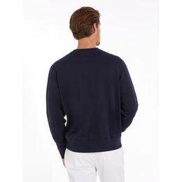 Tommy Hilfiger Herren Sweatshirt "ESSENTIAL FLEECE CREWNECK", blau, Gr. S, unifarben, Sweatware, Obermaterial: 60% Baumwolle, 40% Polyester,